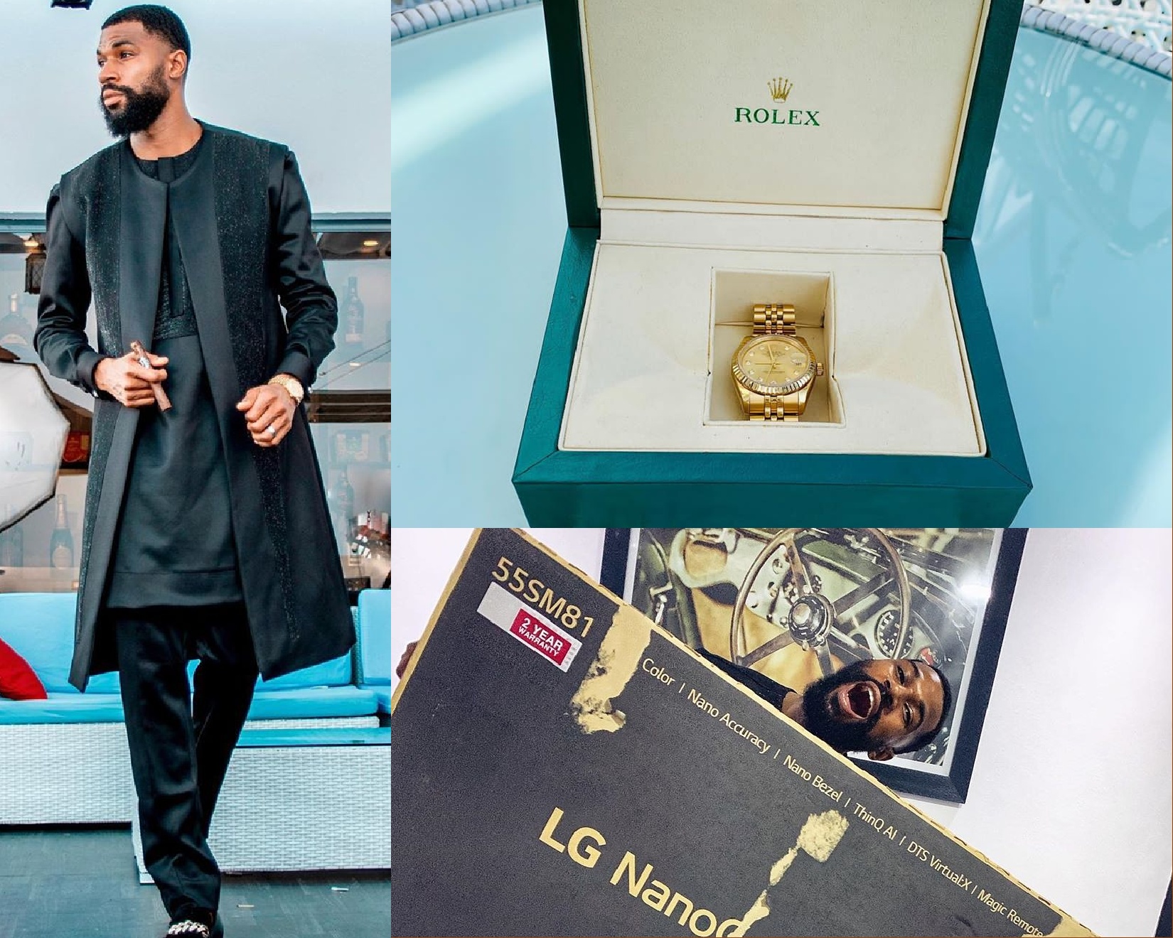 Mike Receives a Rolex watch worth 5million and other prizes from Fans