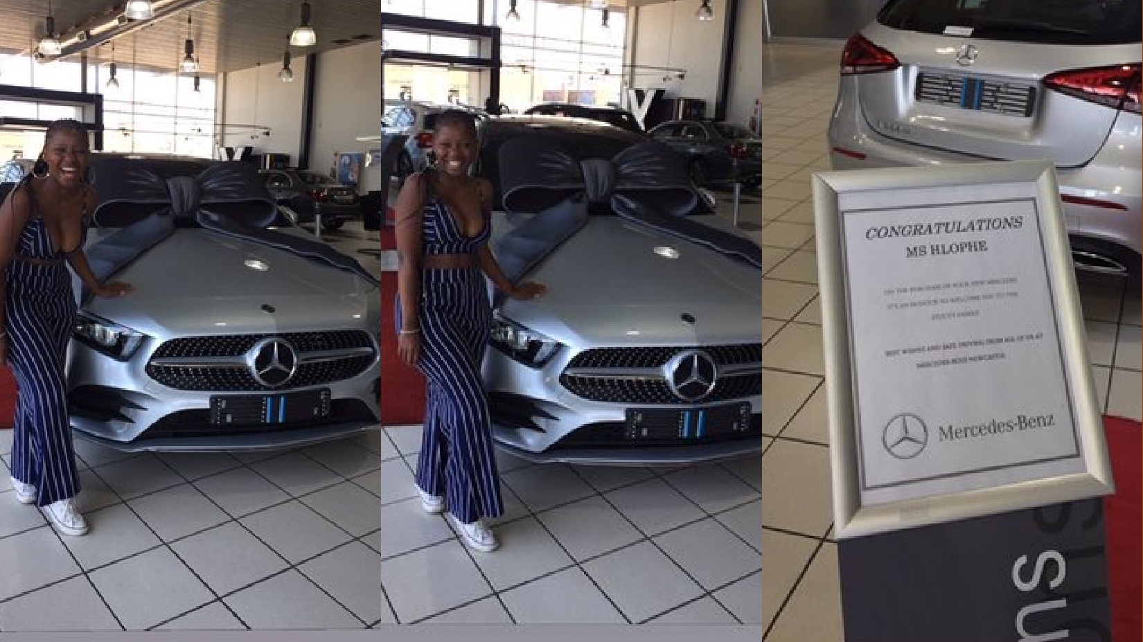 Lady excited as she gets a brand new Mercedes Benz gift from her mother ...
