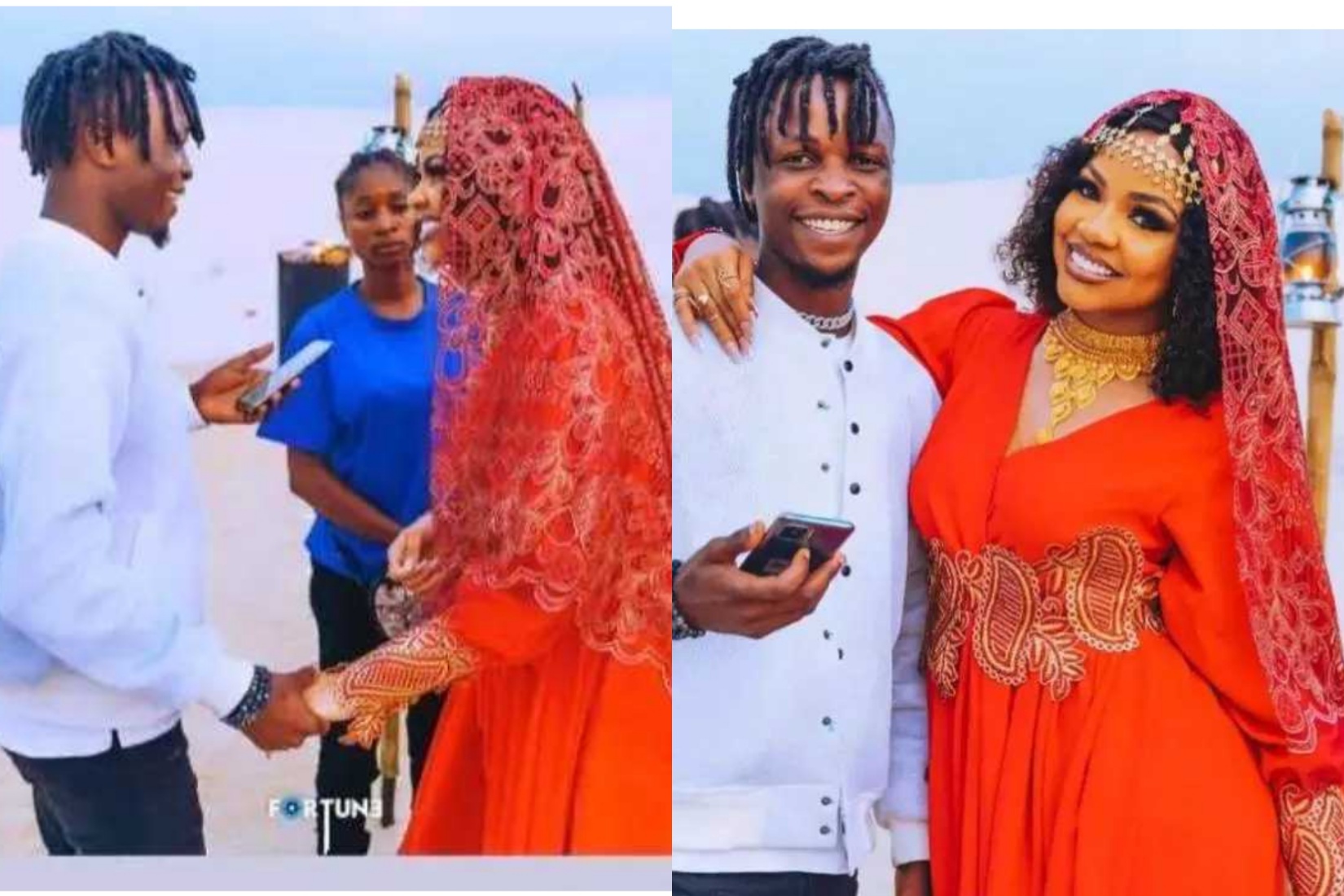 BBNaija: Photos Of Laycon Supporting His Friend Nengi At The Making Of ...