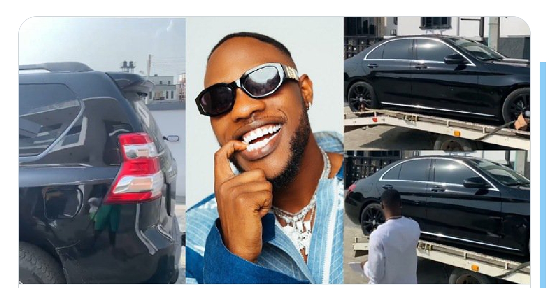 Singer, LAX buys himself brand new Benz and Prado same day (Video)