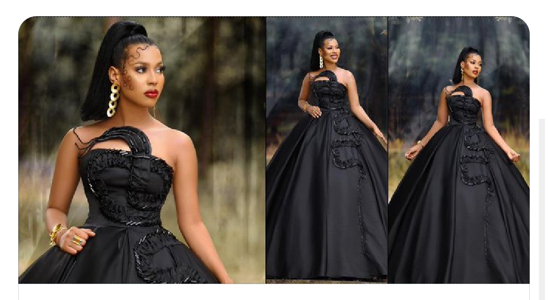 Nini stuns in black apparel as she marks 28th birthday