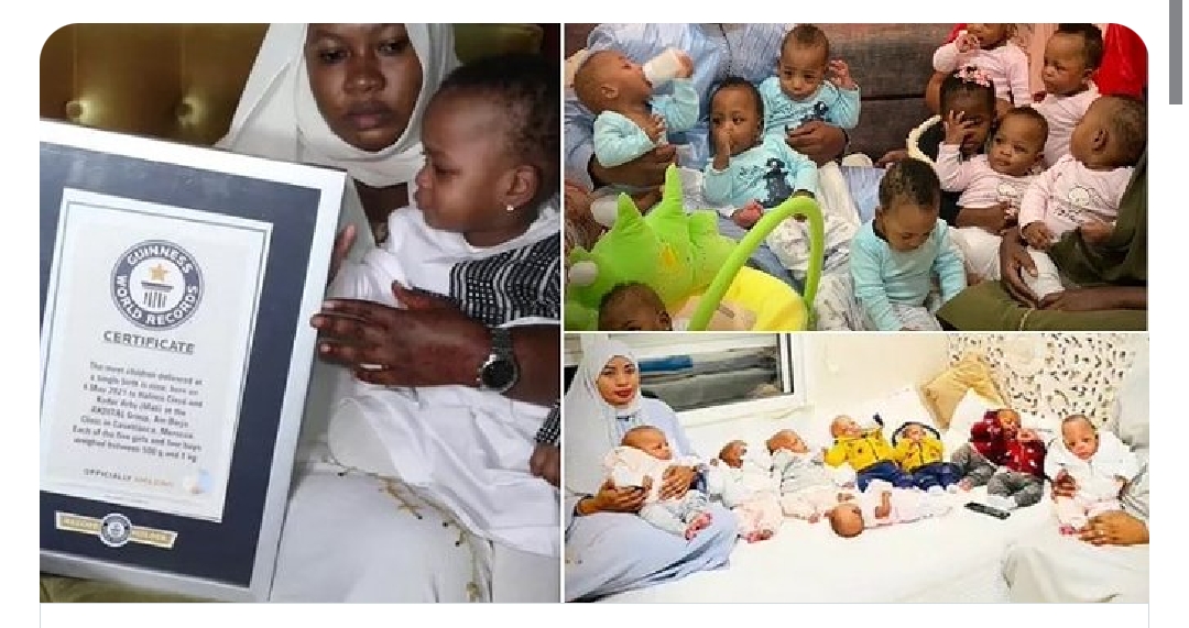 Woman breaks Guinness World Records after giving birth to 9 babies at ...